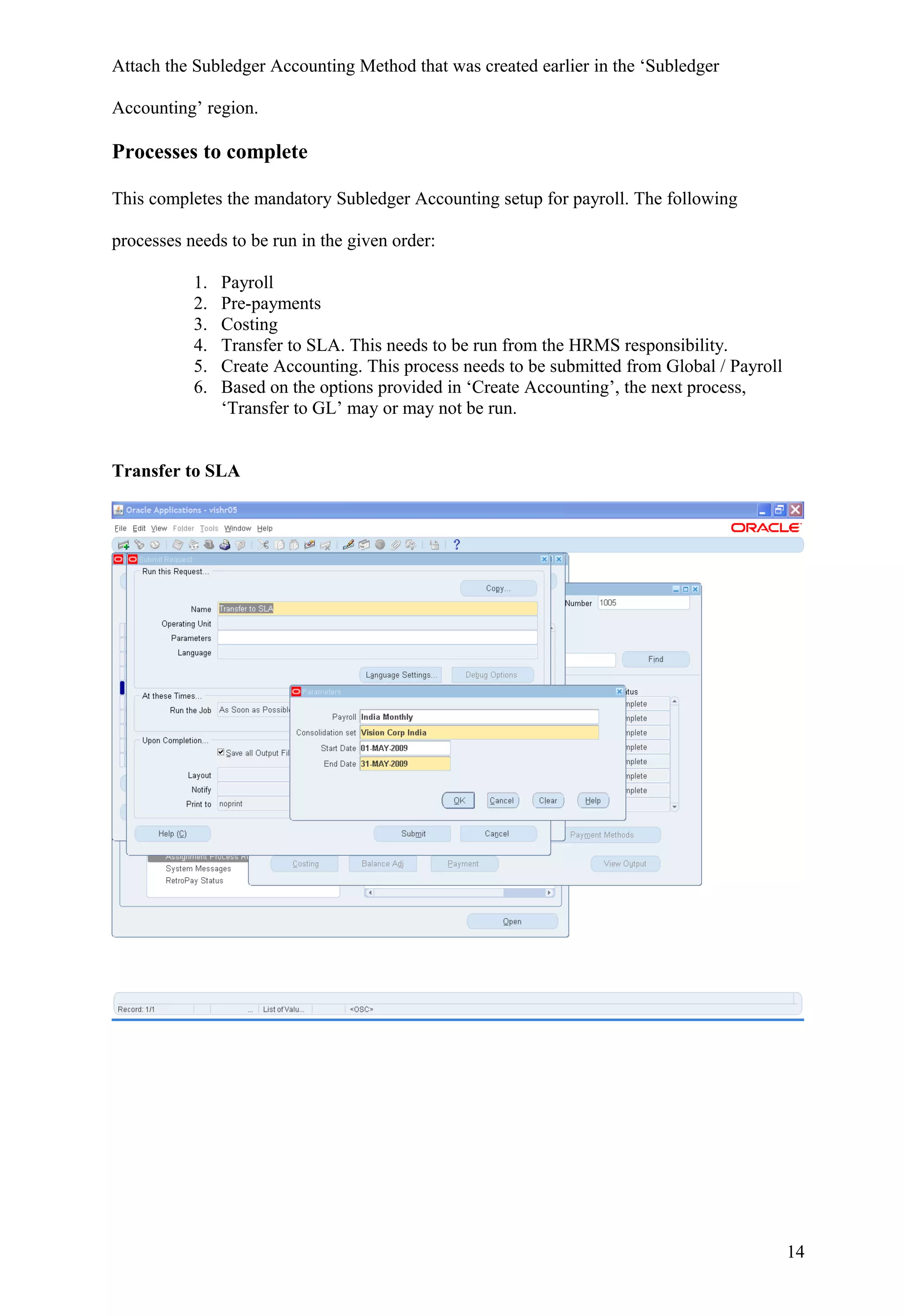 Oracle payroll-subledger accounting integration | PDF