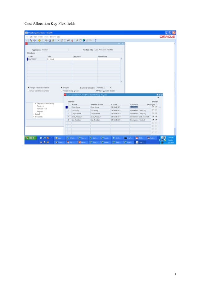 Oracle Payroll Subledger Accounting Integration