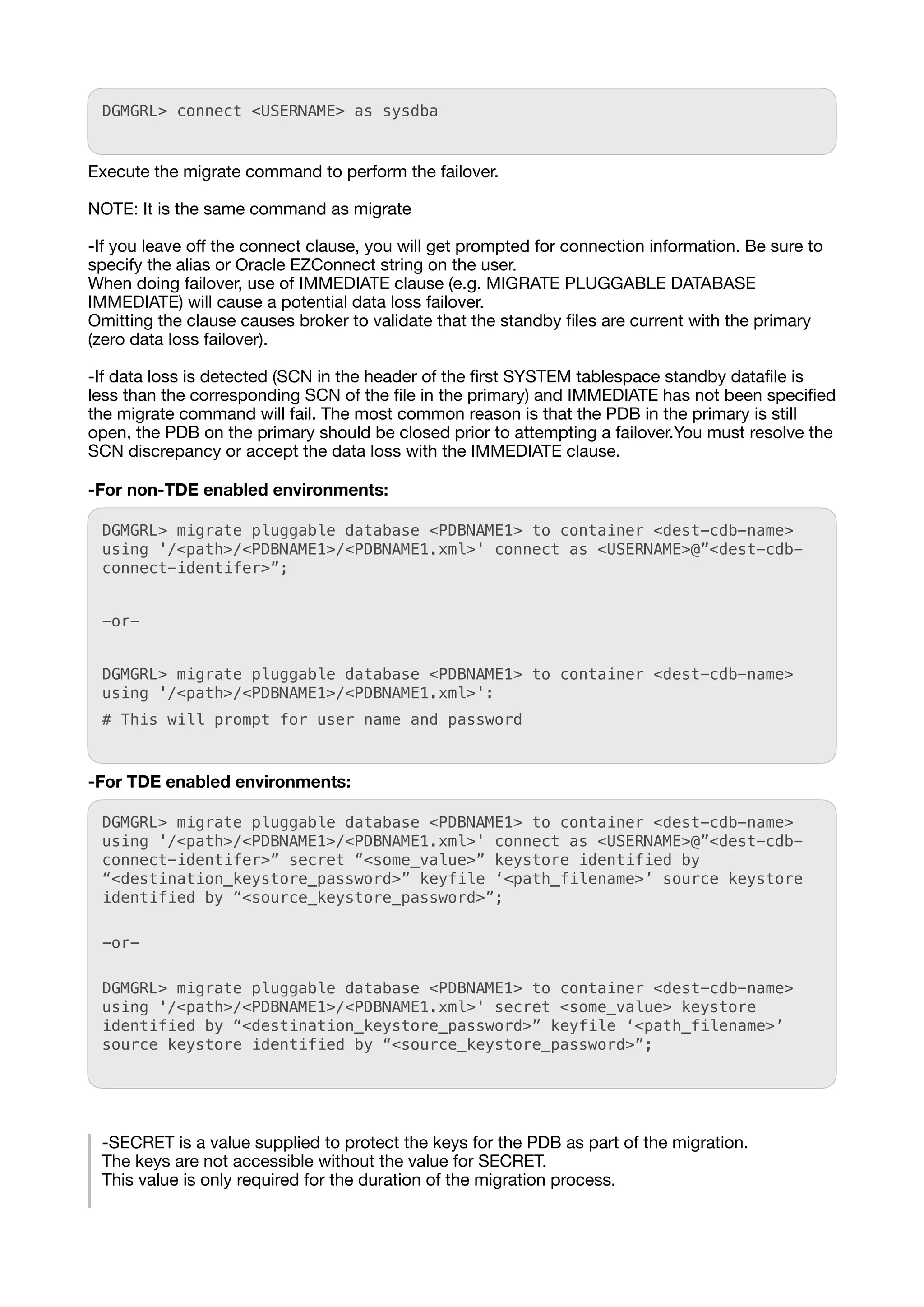 Oracle Pdb Failover In A Data Guard Environment Pdf