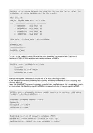 Oracle PDB Failover in a Data Guard environment | PDF