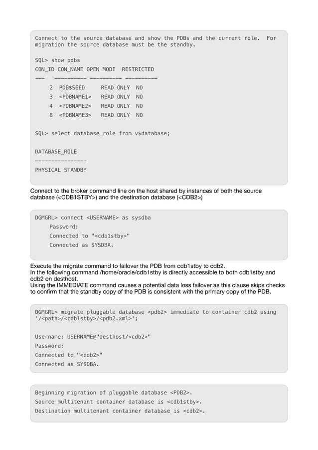 Oracle Pdb Failover In A Data Guard Environment Pdf