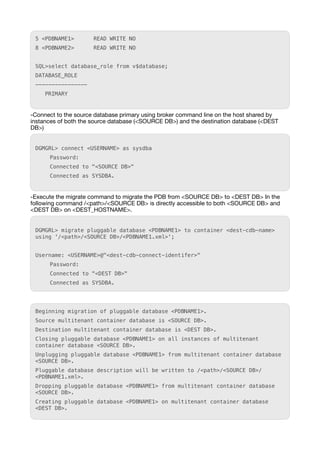 Oracle PDB Failover in a Data Guard environment | PDF