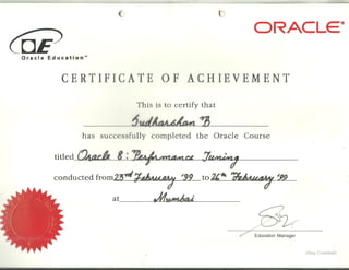 Oracle performance tuning | PPT