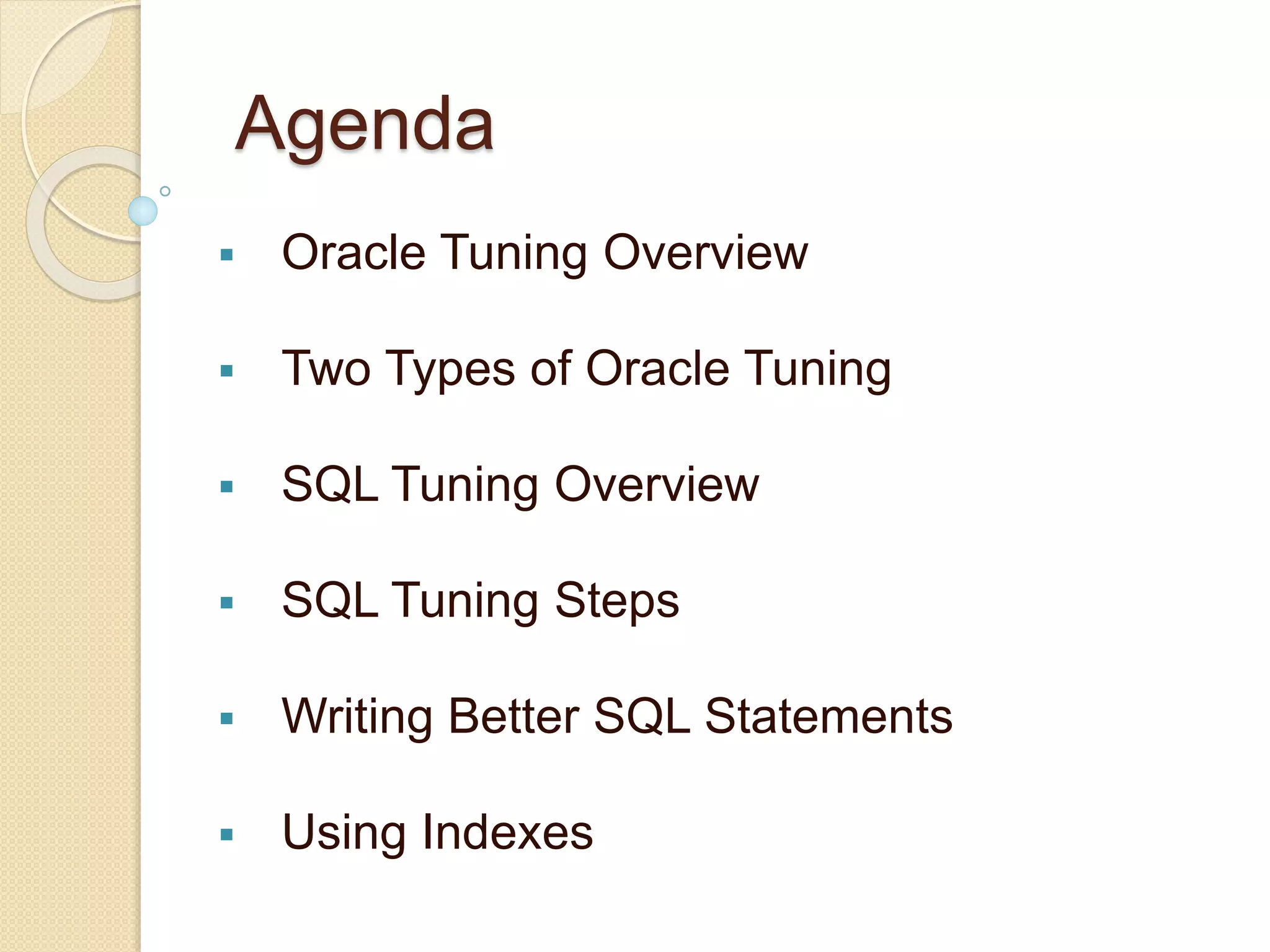 Oracle DB Performance Tuning Tips | PPTX Oracle DB Performance Tuning Tips | PPTX