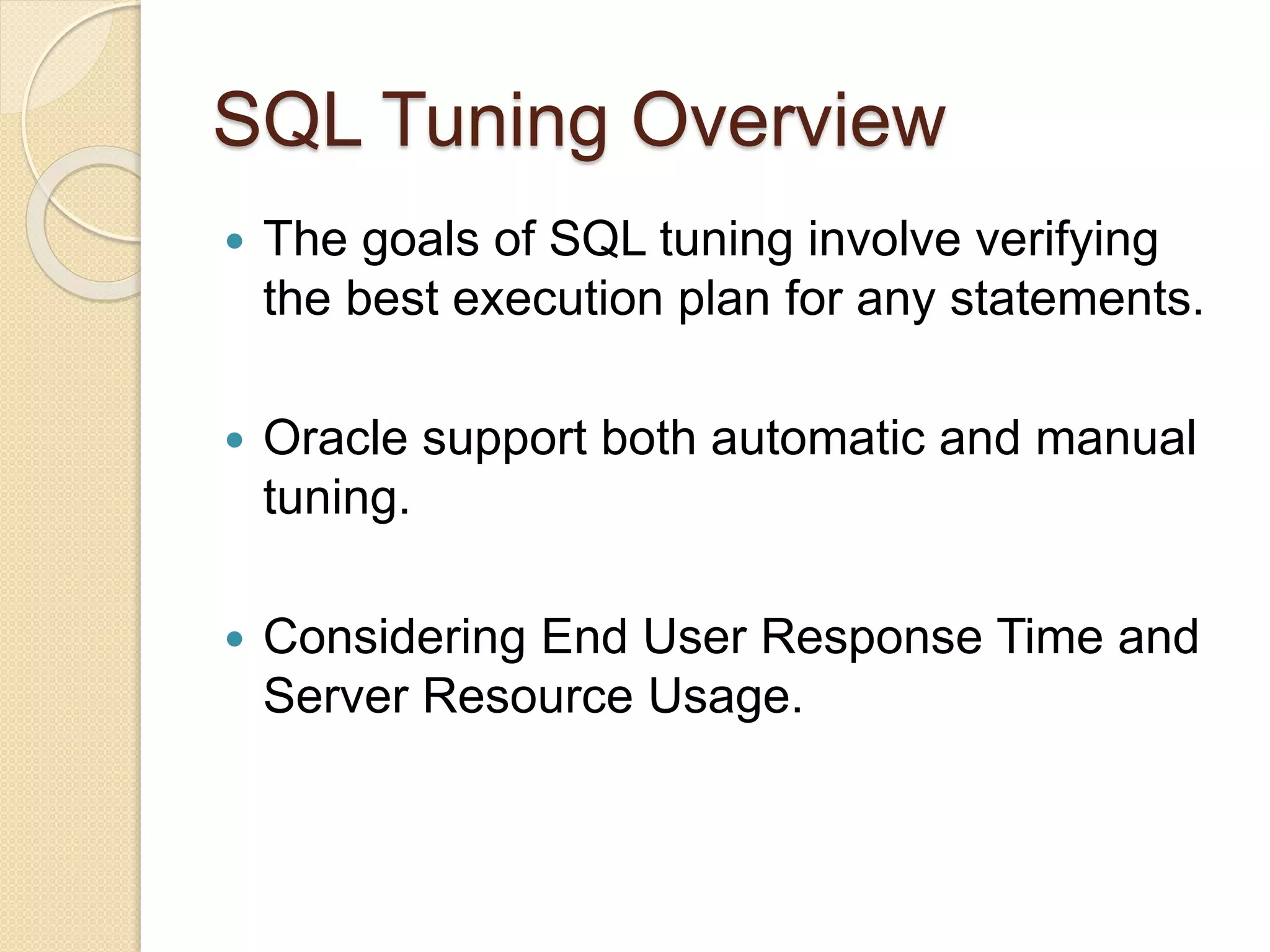 Oracle DB Performance Tuning Tips | PPTX Oracle DB Performance Tuning Tips | PPTX
