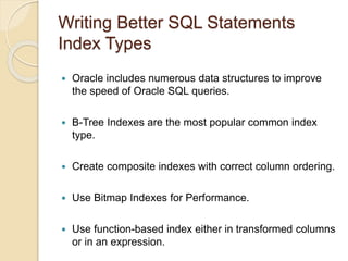 Oracle DB Performance Tuning Tips | PPTX