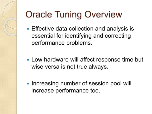 Oracle DB Performance Tuning Tips | PPTX