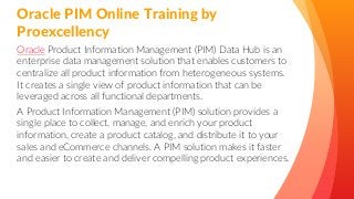 Oracle PIM online training | PPT