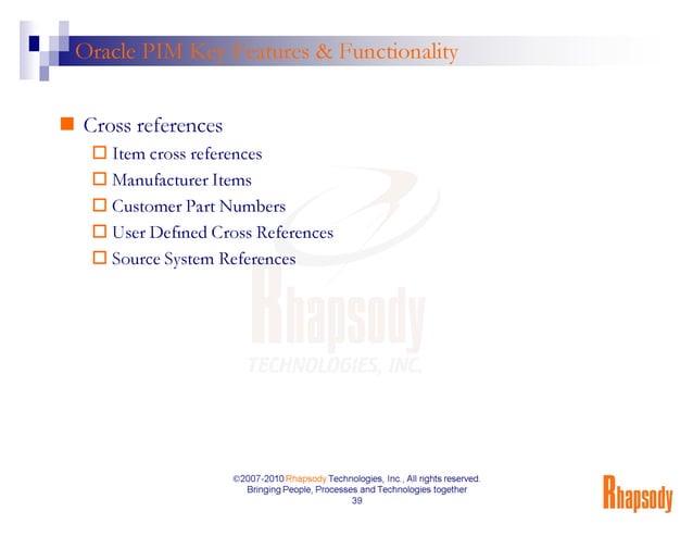 [NCOAUG] Oracle PLM and PIM 101 | PPT