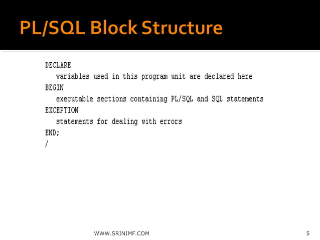 Oracle PLSQL Step By Step Guide | PPT