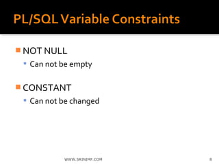 Oracle PLSQL Step By Step Guide | PPT