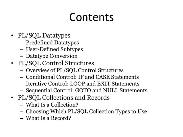 pl/sql online Training|sql online Training | iTeknowledge | PPTX