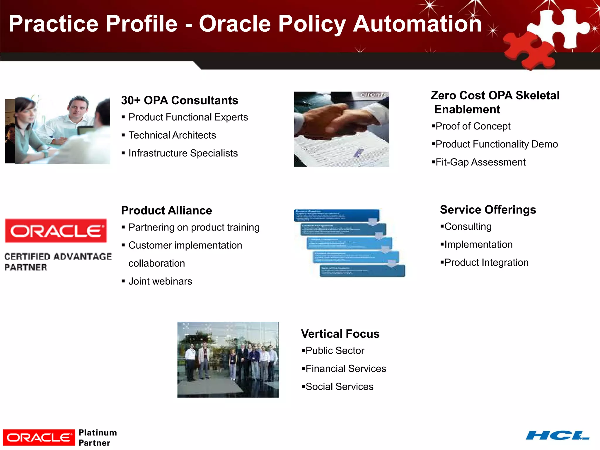 Oracle Policy Automation Capabilities Ppt