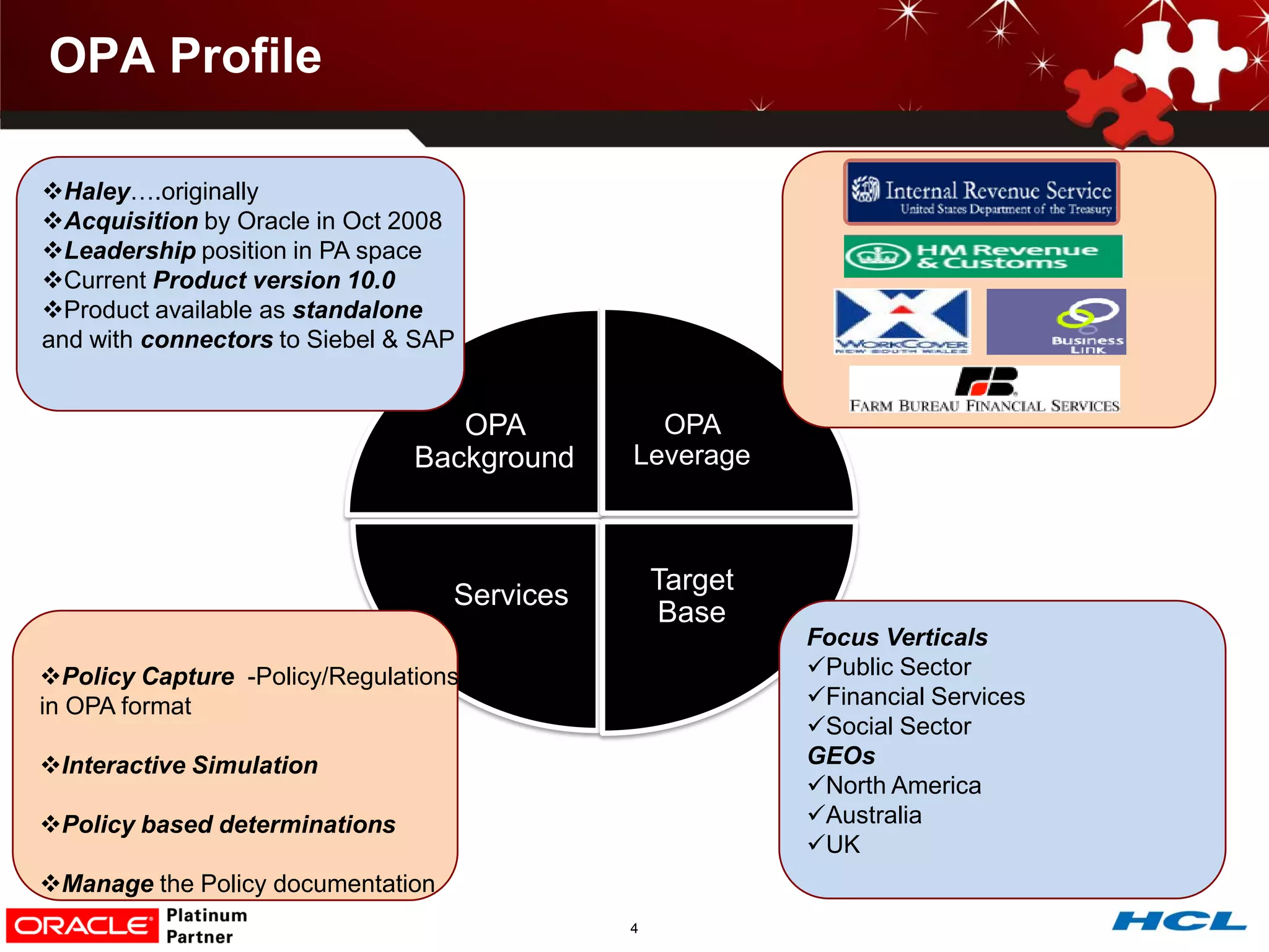 Oracle policy automation capabilities | PPT