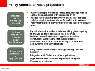 Oracle policy automation overview v4 july 2010 | PPT