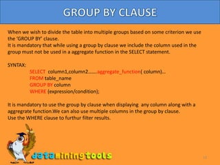 Oracle: Functions | PPTX