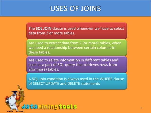 Oracle: Joins | PPTX