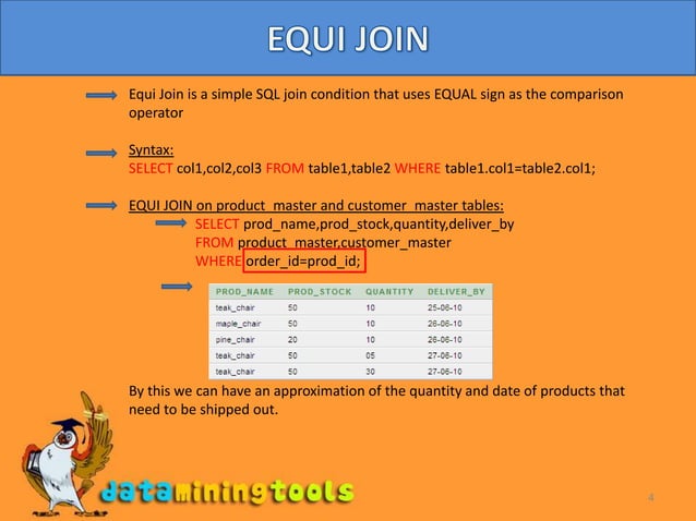 Oracle: Joins | PPTX