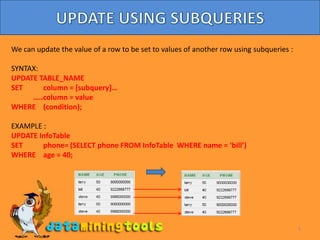 Oracle : DML | PPTX | Databases | Computer Software and Applications