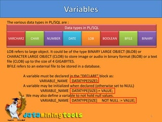Oracle: PLSQL Introduction | PPTX