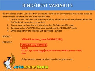 Oracle: PLSQL Introduction | PPTX