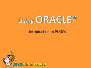 Introduction to PL/SQL Programming Language | PPT