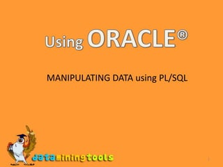 Oracle: PLSQL Commands | PPT