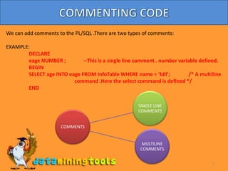 Oracle: PLSQL Commands | PPT