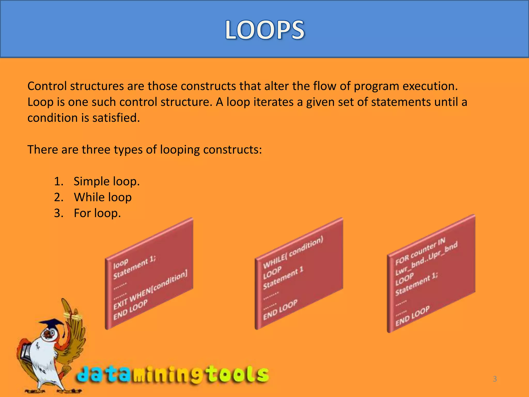 Oracle: Control Structures | PPTX