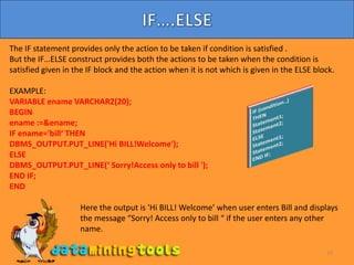 Oracle: Control Structures | PPTX