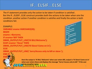 Oracle: Control Structures | PPTX