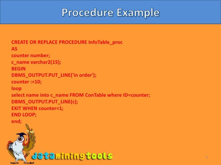 Oracle Procedures