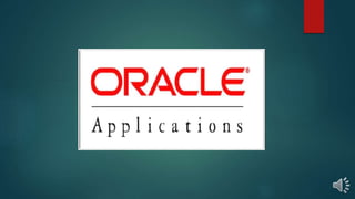 Oracle presentation | PPTX | Databases | Computer Software and Applications