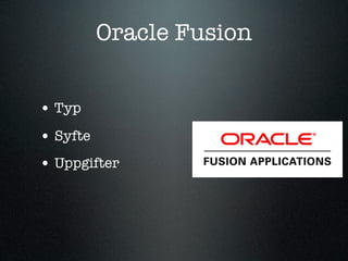 Oracle presentationen | PPT | Free Download