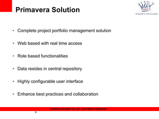 Oracle primavera eppm presentation | PDF