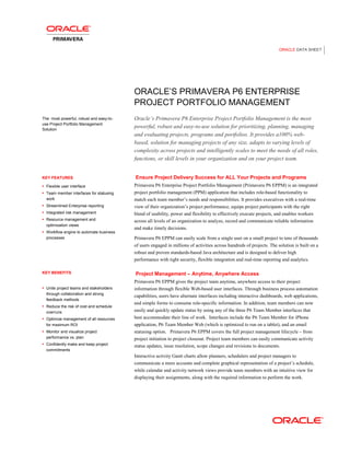 Oracle primavera ppm | PDF
