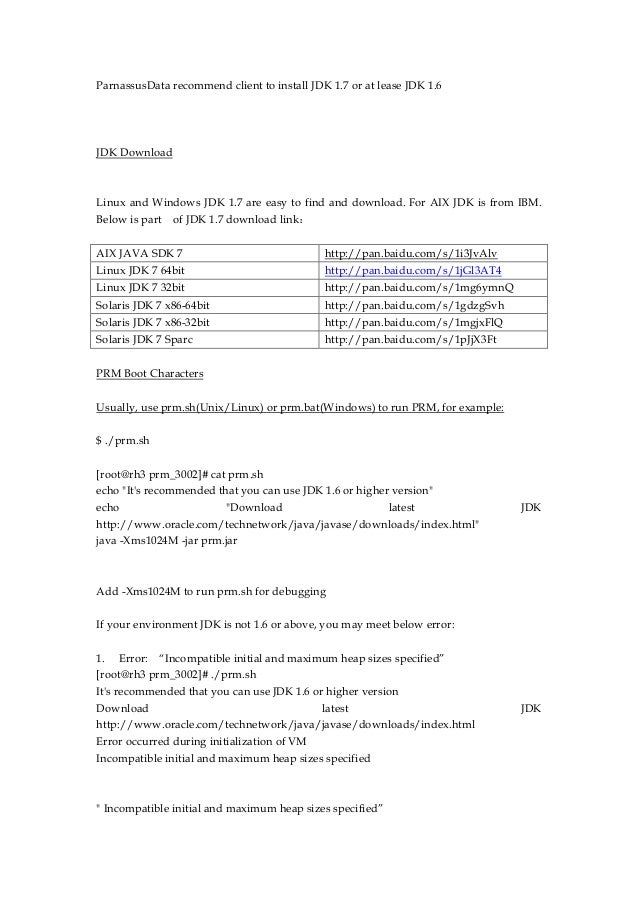 Oracle Prm Dul Jvm And Os