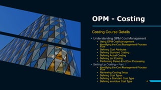 Oracle process manufacturing training | PPTX