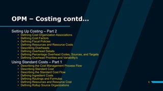 Oracle process manufacturing training | PPTX