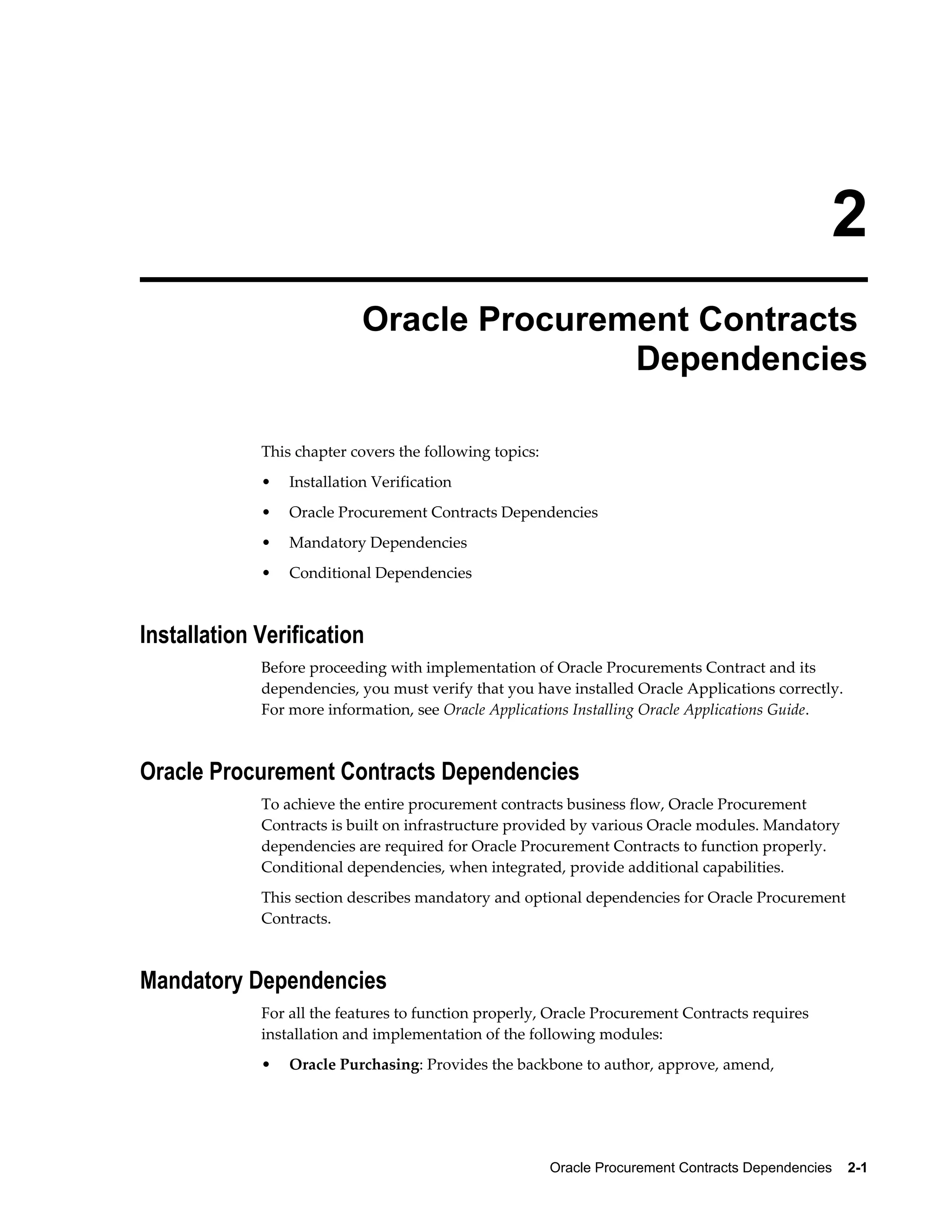 Oracle procurement contracts | PDF