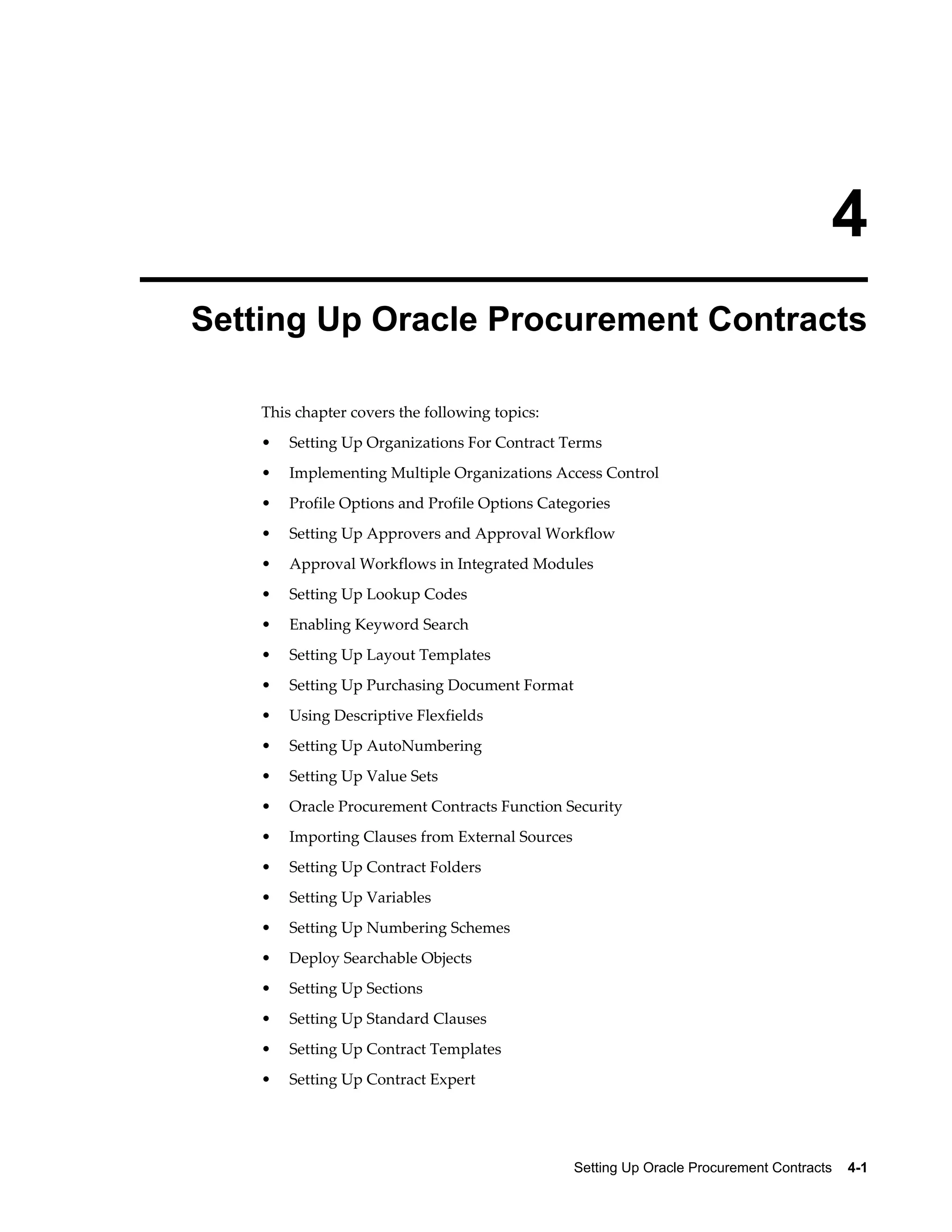 Oracle procurement contracts | PDF