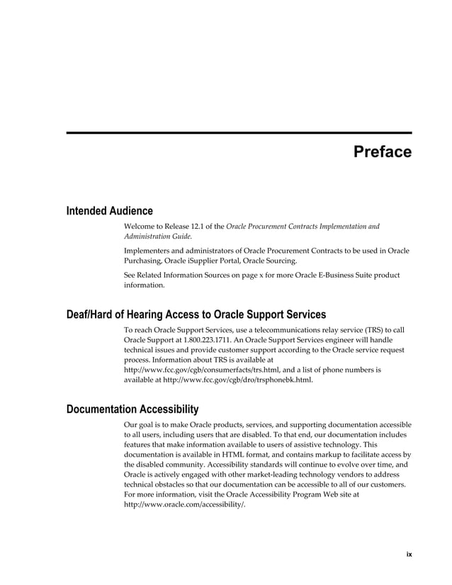 Oracle procurement contracts | PDF