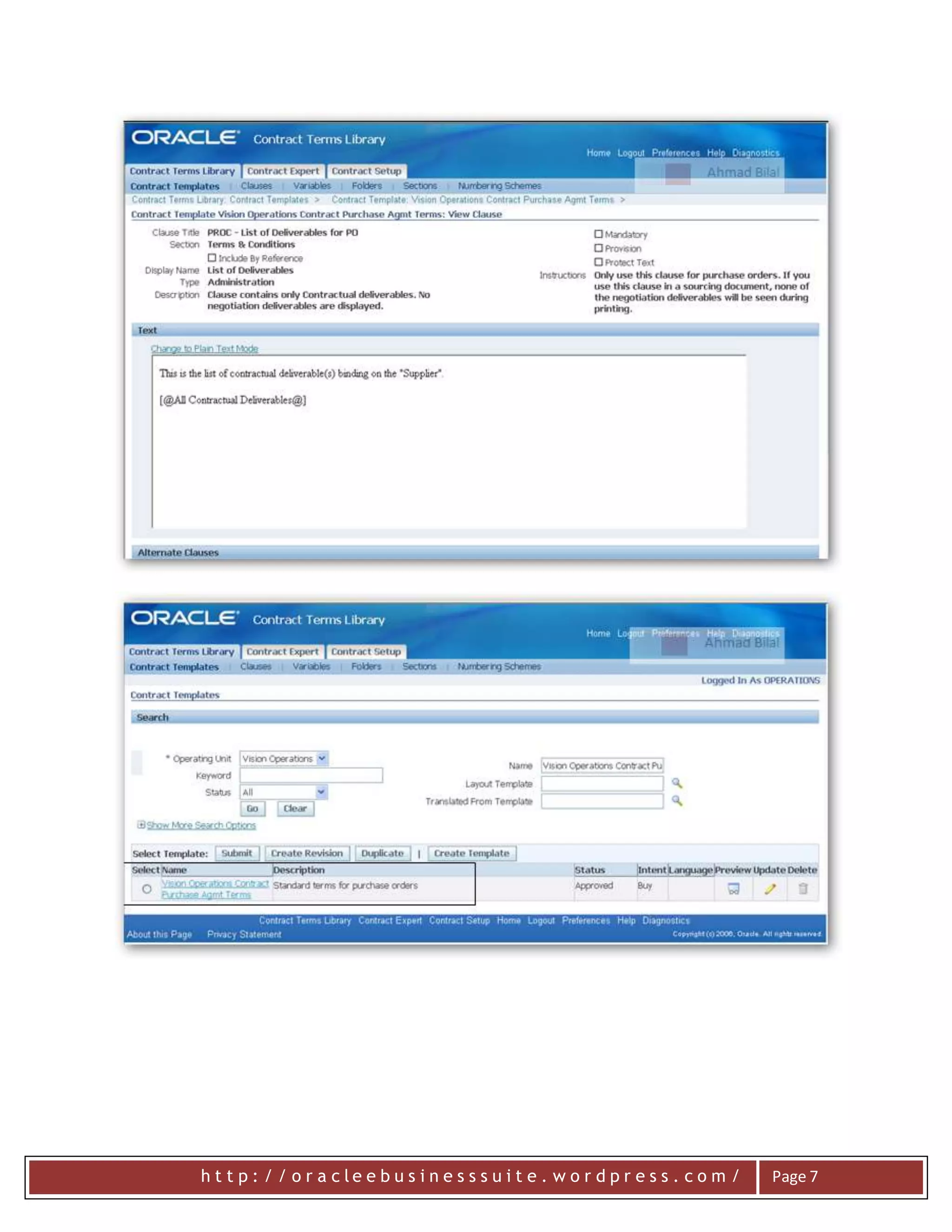 Oracle procurement contracts | PDF