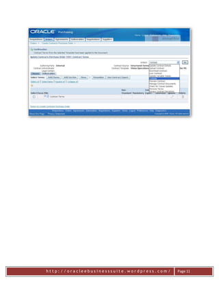 Oracle procurement contracts | DOCX