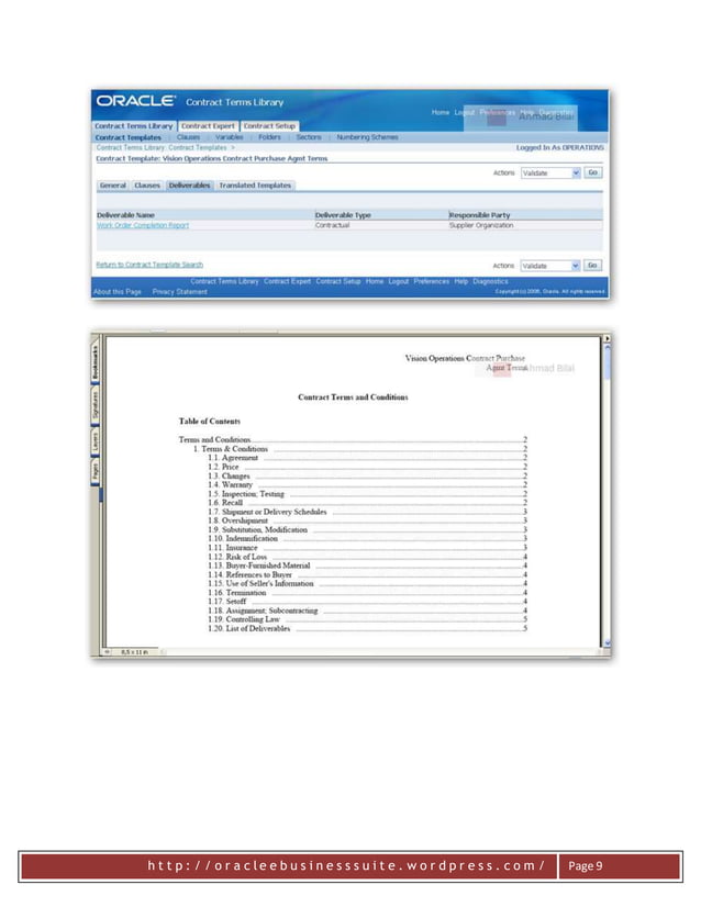 Oracle procurement contracts | PDF