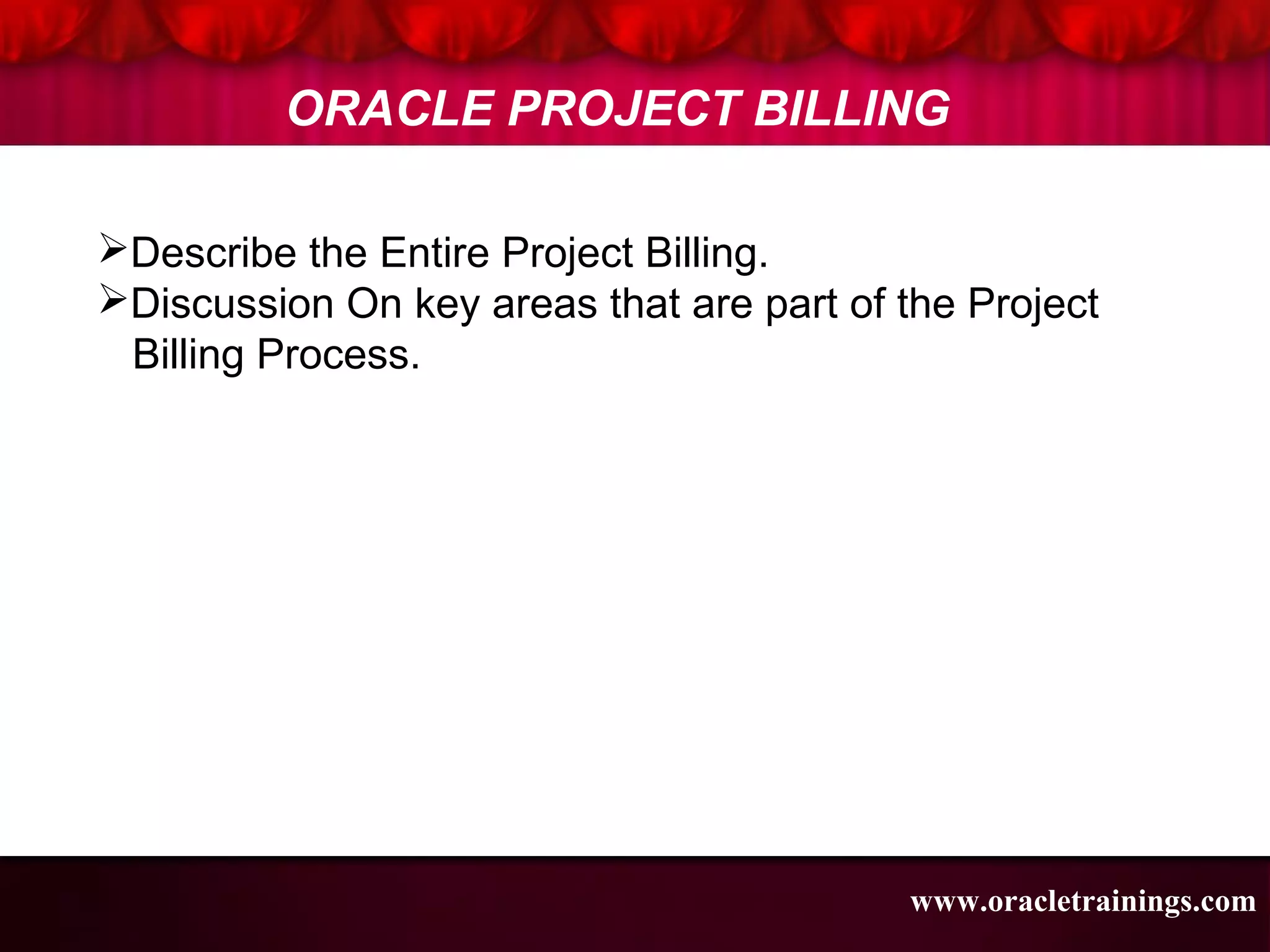 Oracle Project Accounting Best Oracle Project Accounting Training Ppt Business Accounting