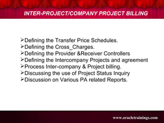 oracle project accounting | best oracle project accounting training | PPT