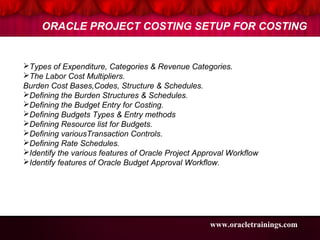 oracle project accounting | best oracle project accounting training | PPT