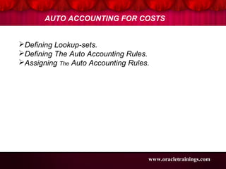 oracle project accounting | best oracle project accounting training | PPT