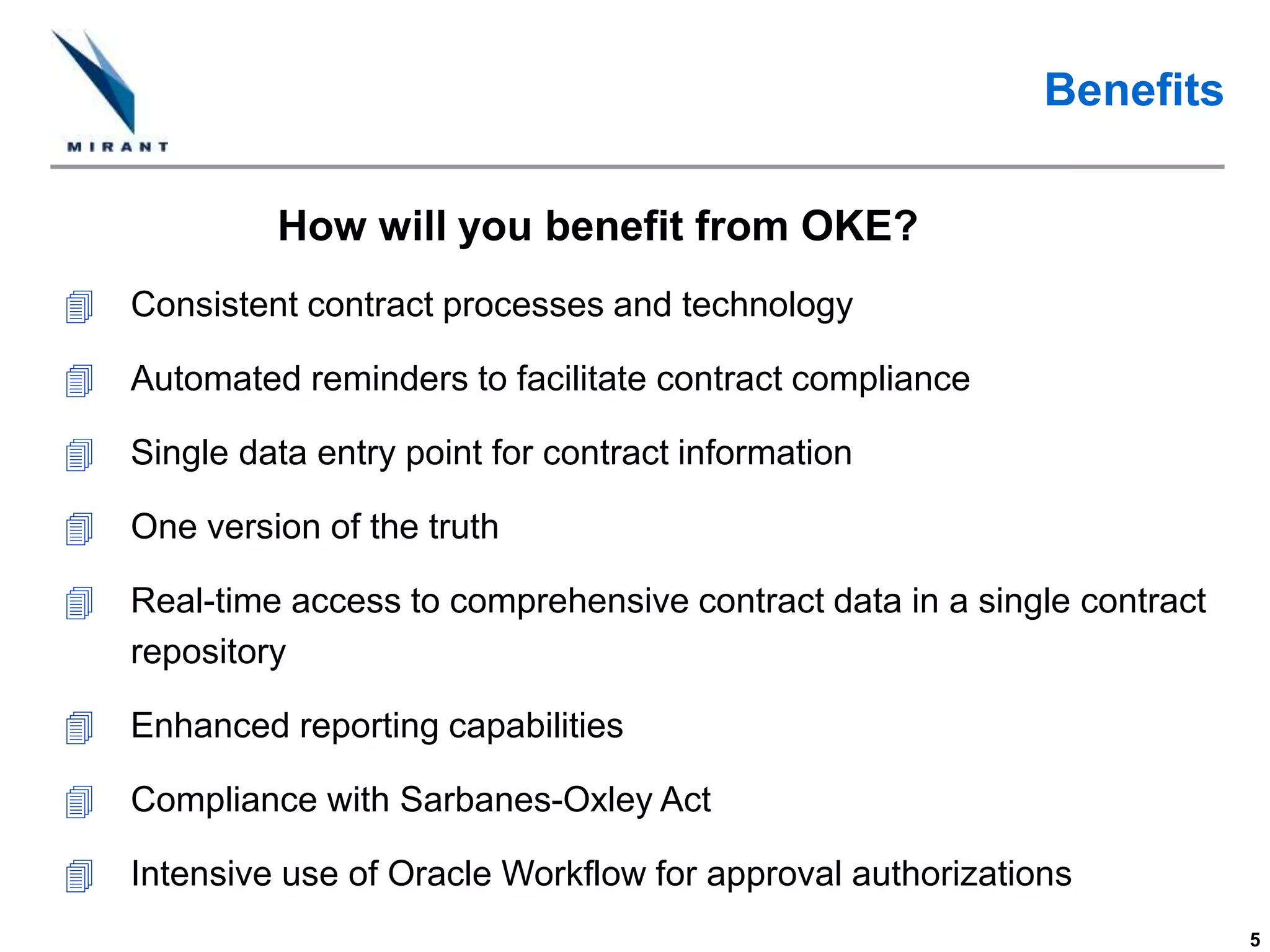 ORACLE PROJECT CONTRACTS.ppt